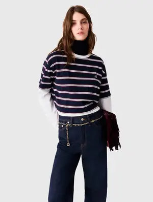 Maje Layered-effect T-shirt