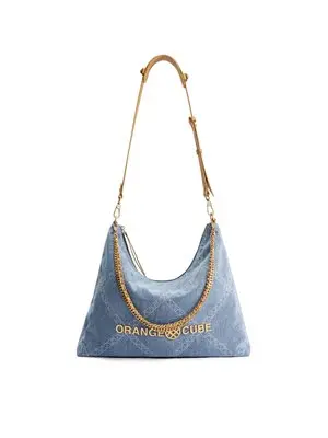 ORANGE CUBE Metropolitan Crossbody Bag Denim