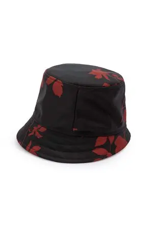 RAINSISTERS Elegant Floral Print Bucket Hat