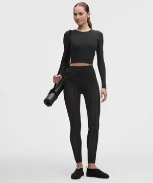 Lululemon Revealknit Pointelle High-rise 7/8 Tight - Black