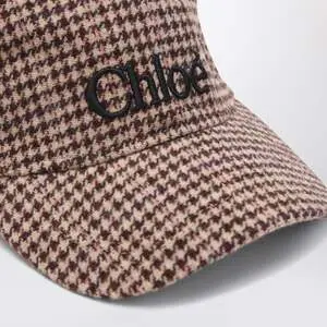 Chloé Checked Peaked Cap