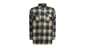 BEAMS Plaid Check Shirt - Grey