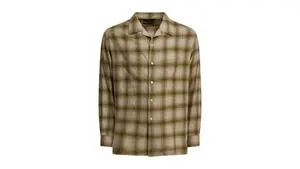 BEAMS Wool Blend Check Shirt