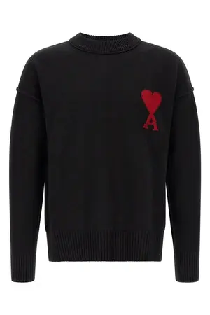 AMI Paris De Coeur' Sweater - Black