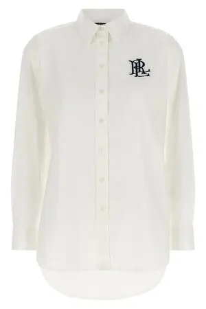 Ralph Lauren Monogram Embroidery Shirt - White