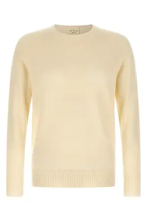MA'RY'YA Crew-neck Sweater With Slits