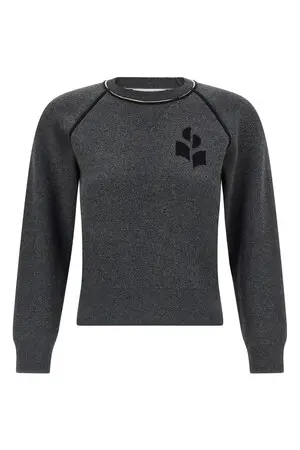 MARANT ETOILE Loriby Knit Sweatshirt With Contrast Piping