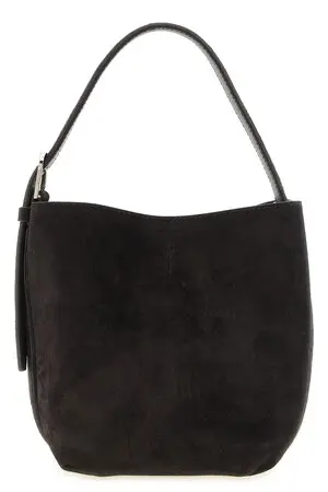 TOTEME Small Belted -suede Tote' Handbag - Black