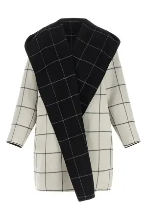 TOTEME Windowpane Hoodie' Revrsibile Coat
