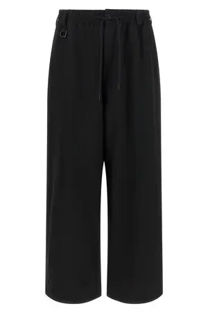 Y3 D-ring Wide Leg Trousers - Black