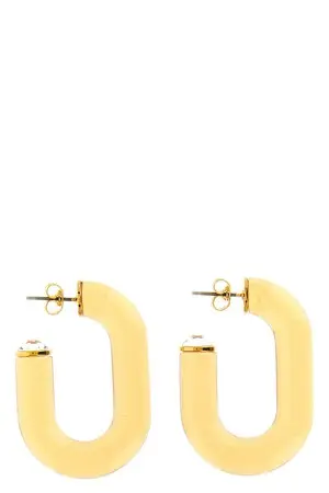Rabanne Bo Resine' Earrings With Crystal Detail