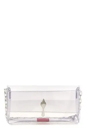 CHRISTIAN LOUBOUTIN Clutch With 'bettina Mini' Strap - Silver