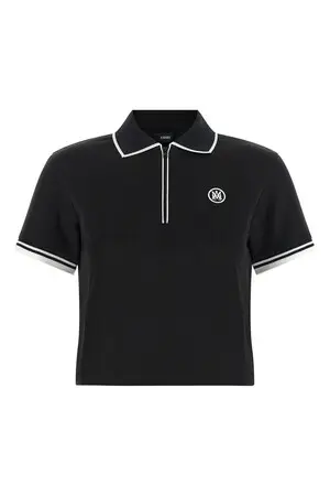 Amiri Zipped Polo Shirt - Black