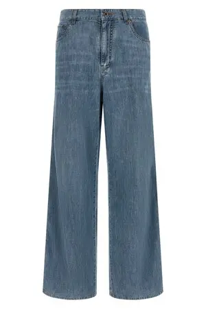 Miu Miu Cotton Straight Leg Jeans