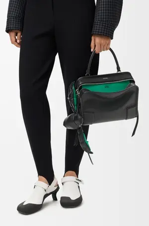 Loewe Medium Amazona 180 Lazy Crab Bag In Buffalino Leather