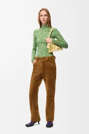 Loewe Top In Viscose Blend - Green/multicolor