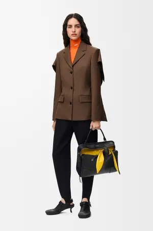 Loewe Jacket In Wool - Brown