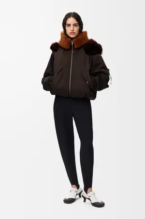 Loewe Bomber Jacket In Technical Shell