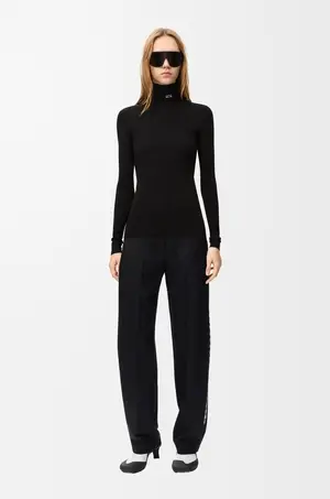 Loewe Top In Viscose Blend - Black