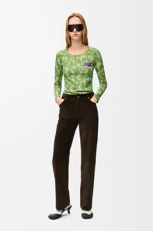 Loewe Top In Cotton - Green