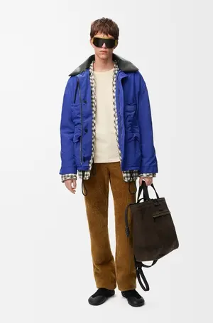 Loewe Jacket In Technical Shell - Blue