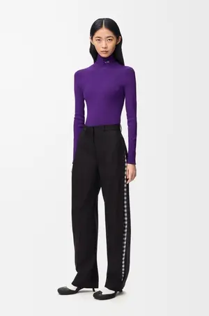 Loewe Trousers In Wool - Black