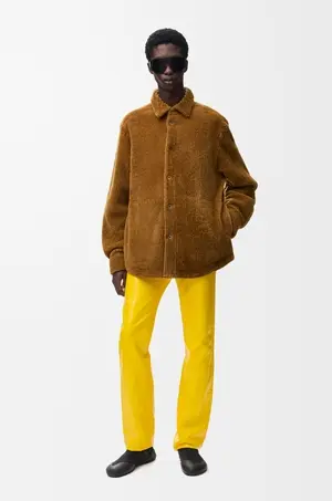 Loewe Overshirt In Shearling
