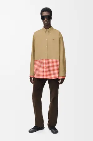 Loewe Shirt In Cotton Twill And Poplin - Beige