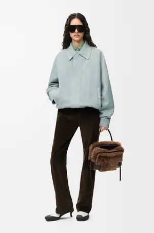 Loewe Suede Lambskin Drawstring Jacket