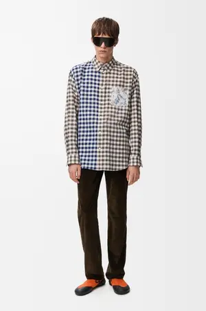 Loewe Shirt In Wool And Cotton Flannel