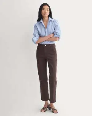 Everlane Utility Cigarette Pant - Coffee Bean