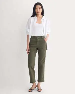 Everlane Utility Cigarette Pant Olive Night