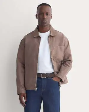 Everlane Brushed Cord Coaches Jacket - Deep Taupe