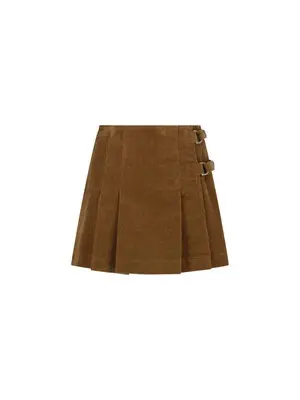 GOLDEN GOOSE Corduroy Mini Skirt
