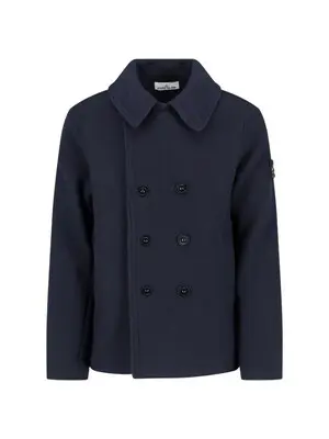 Stone Island Short Coat "heavy Melton