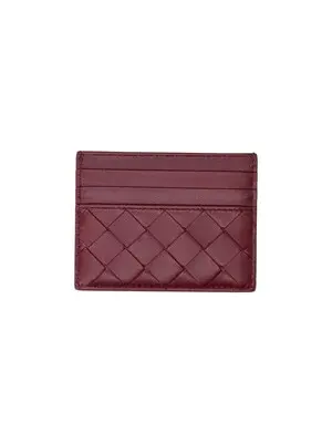 Bottega Veneta Leather Card Holder "intrecciato