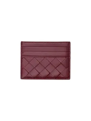 Bottega Veneta Leather Card Holder "intrecciato
