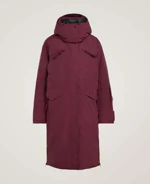 Stella McCartney Adidas Long Padded Winter Jacket - Maroon