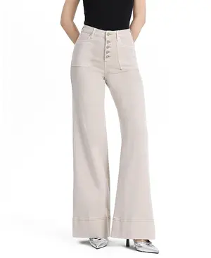 BAYEAS High Rise Wide Leg Denim Jeans