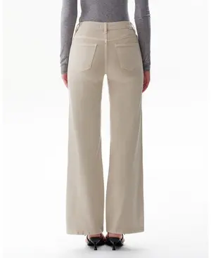 BAYEAS High Rise Wide Leg Stretch Denim Jeans In Voida Wash