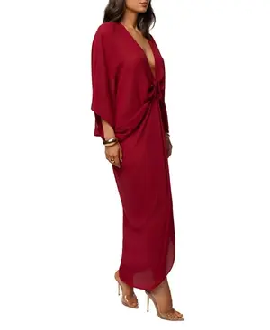 JLUXLABEL Longer Days Cover Up Dress - Berry