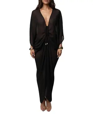 JLUXLABEL Longer Days Cover Up Dress Black