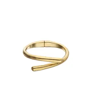 UNODE50 Plated Bracelet In The Shape Of Crossed Tubes - Gold