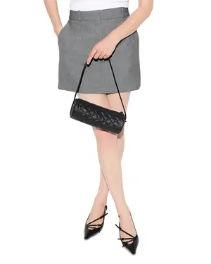Mz Wallace Astor Quilted Cylinder Shoulder Bag - Black