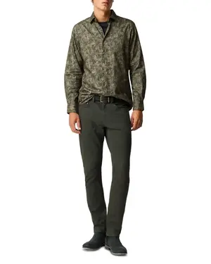 Rodd & Gunn Campbell Valley Palm Print Long Sleeve Shirt