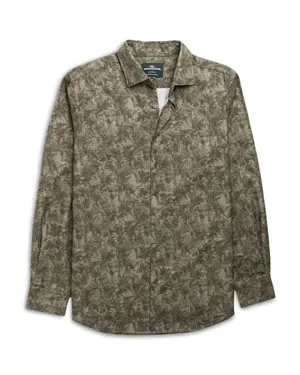 Rodd & Gunn Campbell Valley Palm Print Long Sleeve Shirt