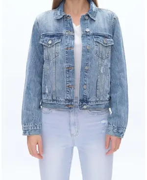 BAYEAS Disstressed Denim Jacket
