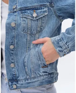BAYEAS Disstressed Denim Jacket