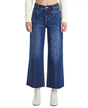 BAYEAS High Rise Wide Leg Jeans - Blue