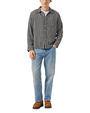 CORRIDOR Reverse Tweed Snow Check Cotton Shirt